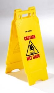 ‘Caution Wet Floor’ Folding Safety Sign, – Dynamic Chemicals